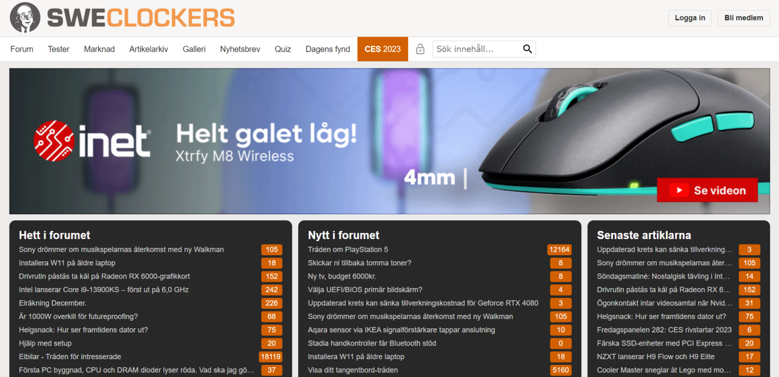 Sweclockers forum - Datorer, tv-spel & mobiltelefon